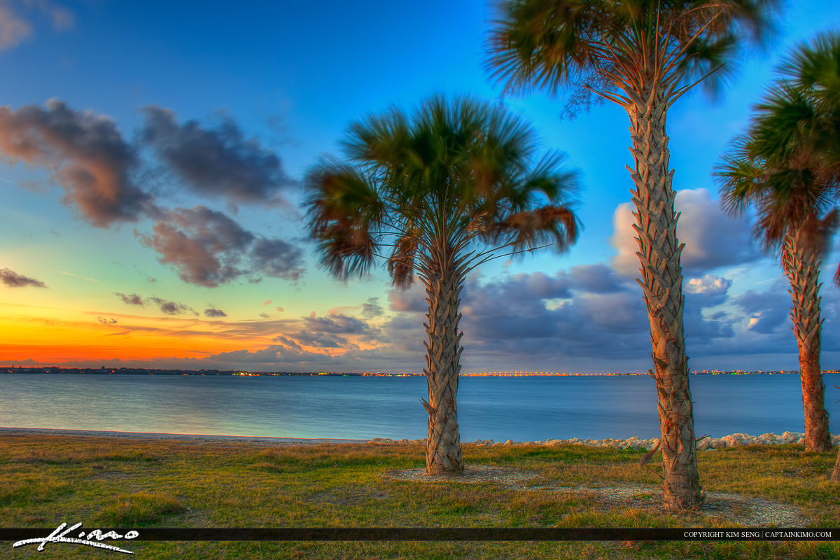 Stuart Florida Okeechobee Waterway Ernest Lyons Bridge | HDR ...