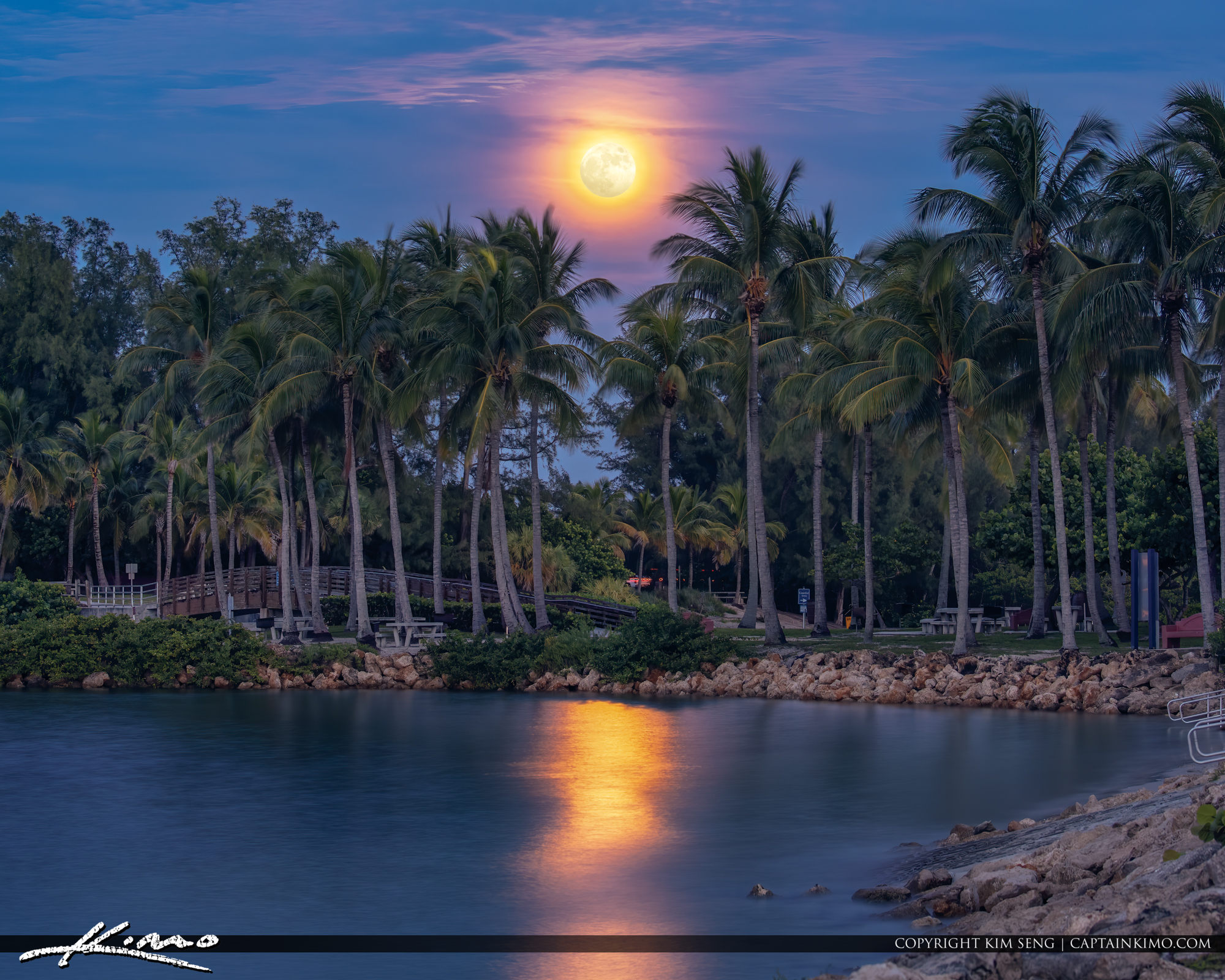 Dubois Park Moonrise Jupiter Florida HDR Photography By Captain Kimo Dubois Park Moonrise Jupiter Florida HDR Photography By Captain Kimo