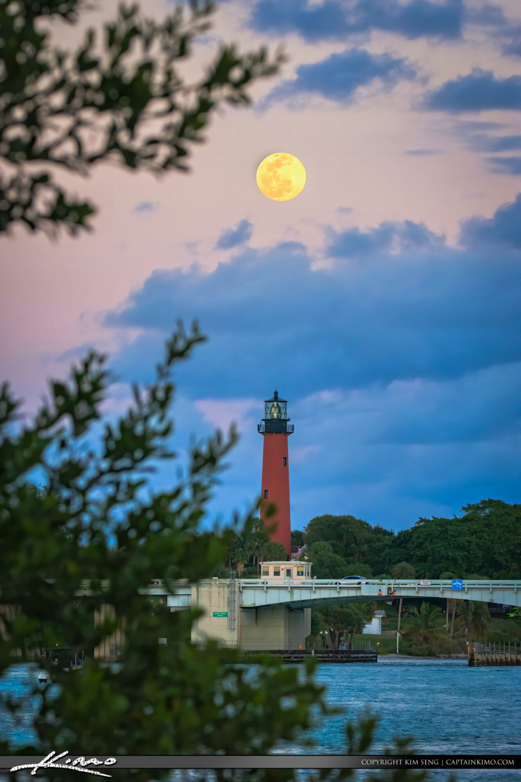 Jupiter Lighthouse Fullmoon February 2020 | HDR Photography by Captain Kimo