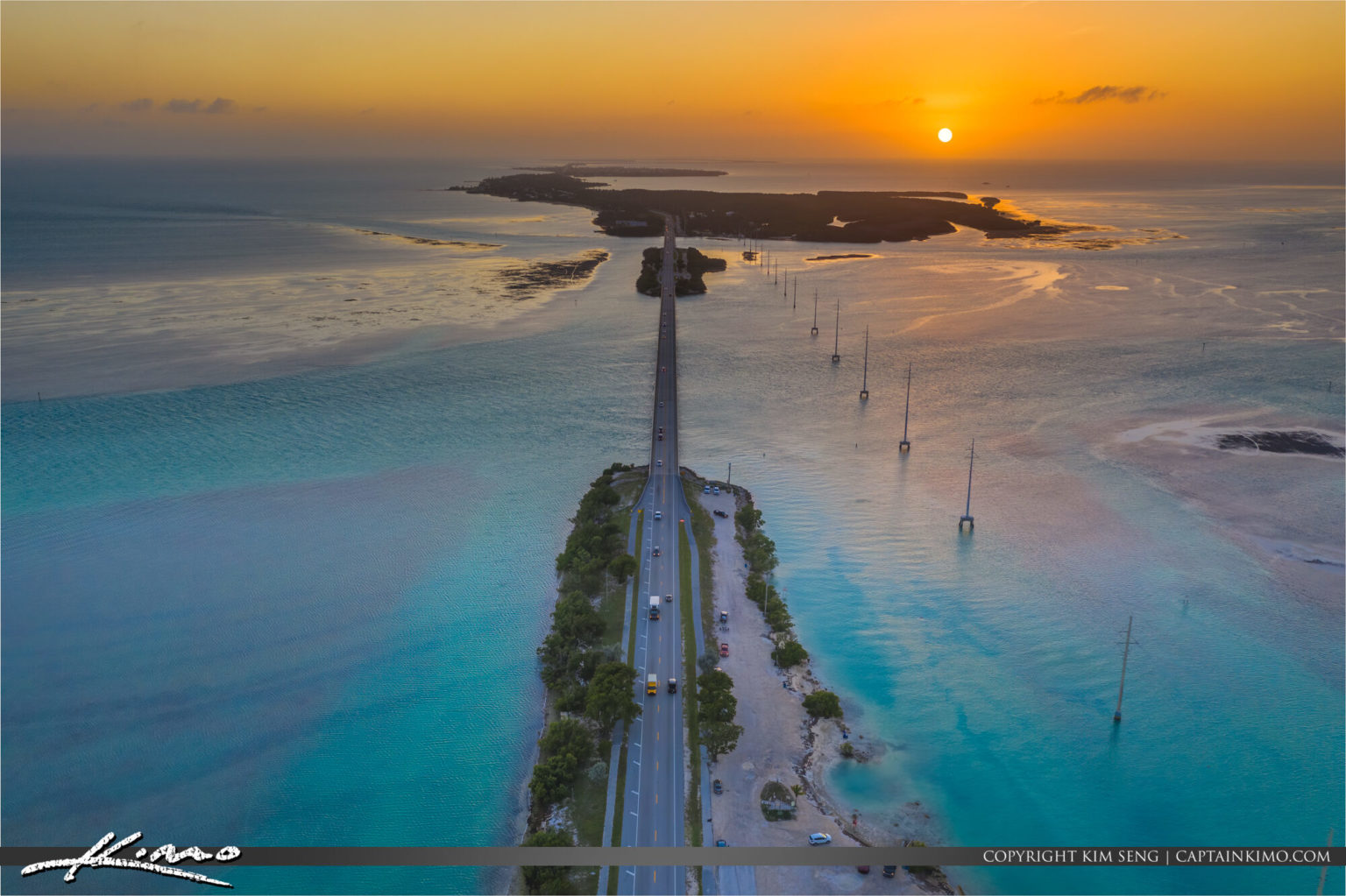 Islamorada Florida Sunset Aerial | HDR Photography by Captain Kimo