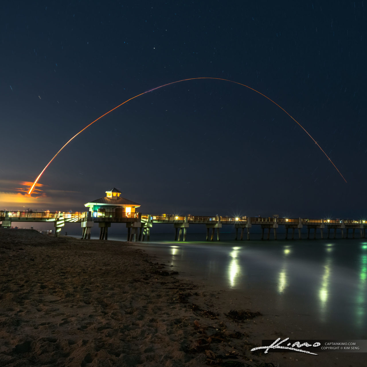 SpaceX Launch November 15 2020 Resilience Juno Beach Pier | HDR ...