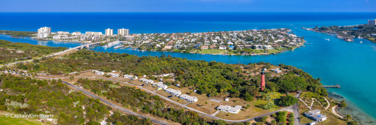 Jupiter Lighthouse Panoramic Aerial View Jupiter Island | HDR ...