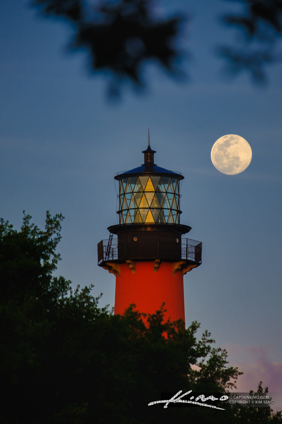 Jupiter Lighthouse Moonrise Dedicated to my Father | HDR Photography by ...
