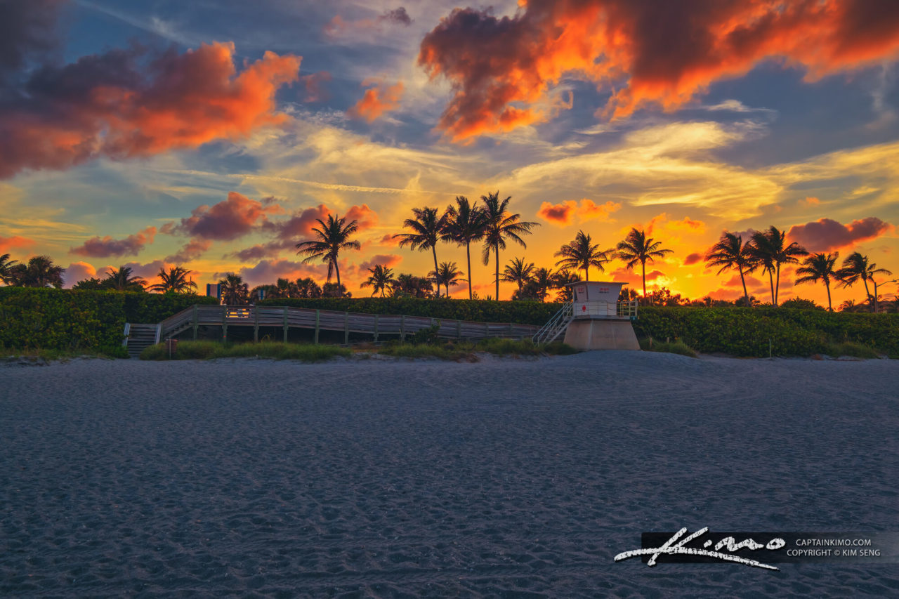 Sunset at Juno Beach Ocean Cay Park Lifeguard Tower | HDR Photography ...