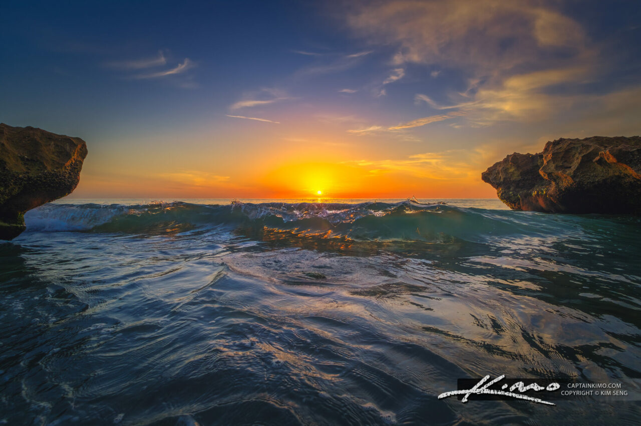 Coral Cove Park Sunrise Wave Break at the Beach | HDR Photography by ...
