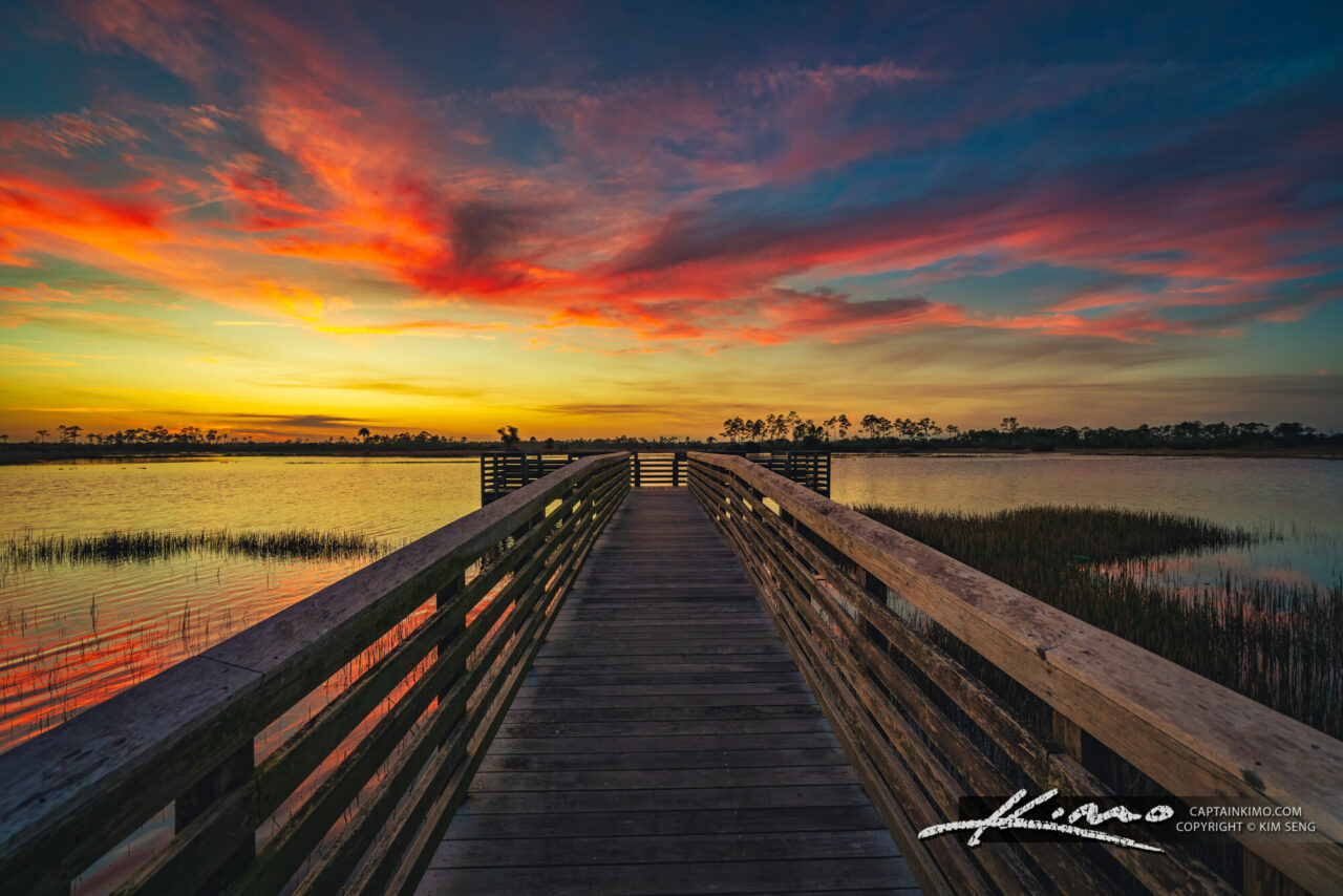 Pine Glades Sunset at Pier Jupiter Florida | HDR Photography by Captain ...