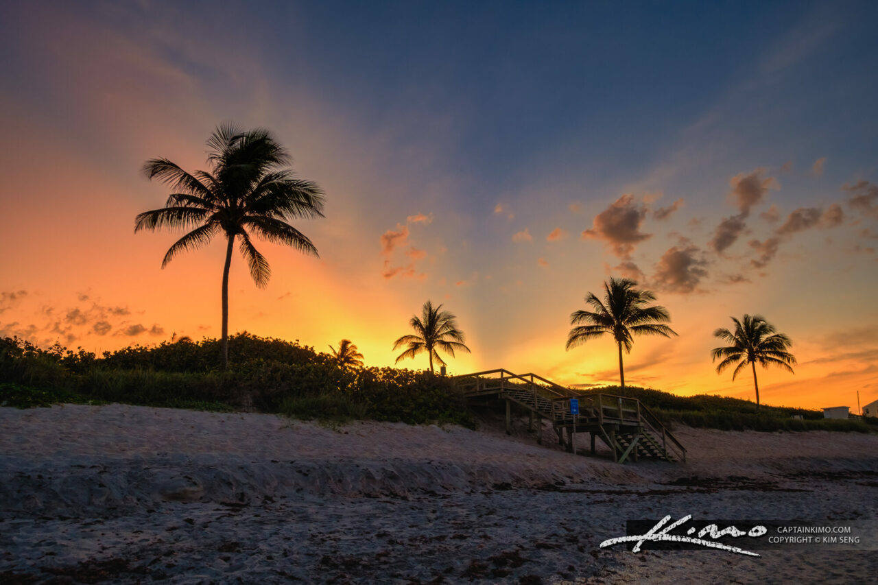 Coral Cove Park Jupiter Island Sunset Over Sand Dune | HDR Photography ...