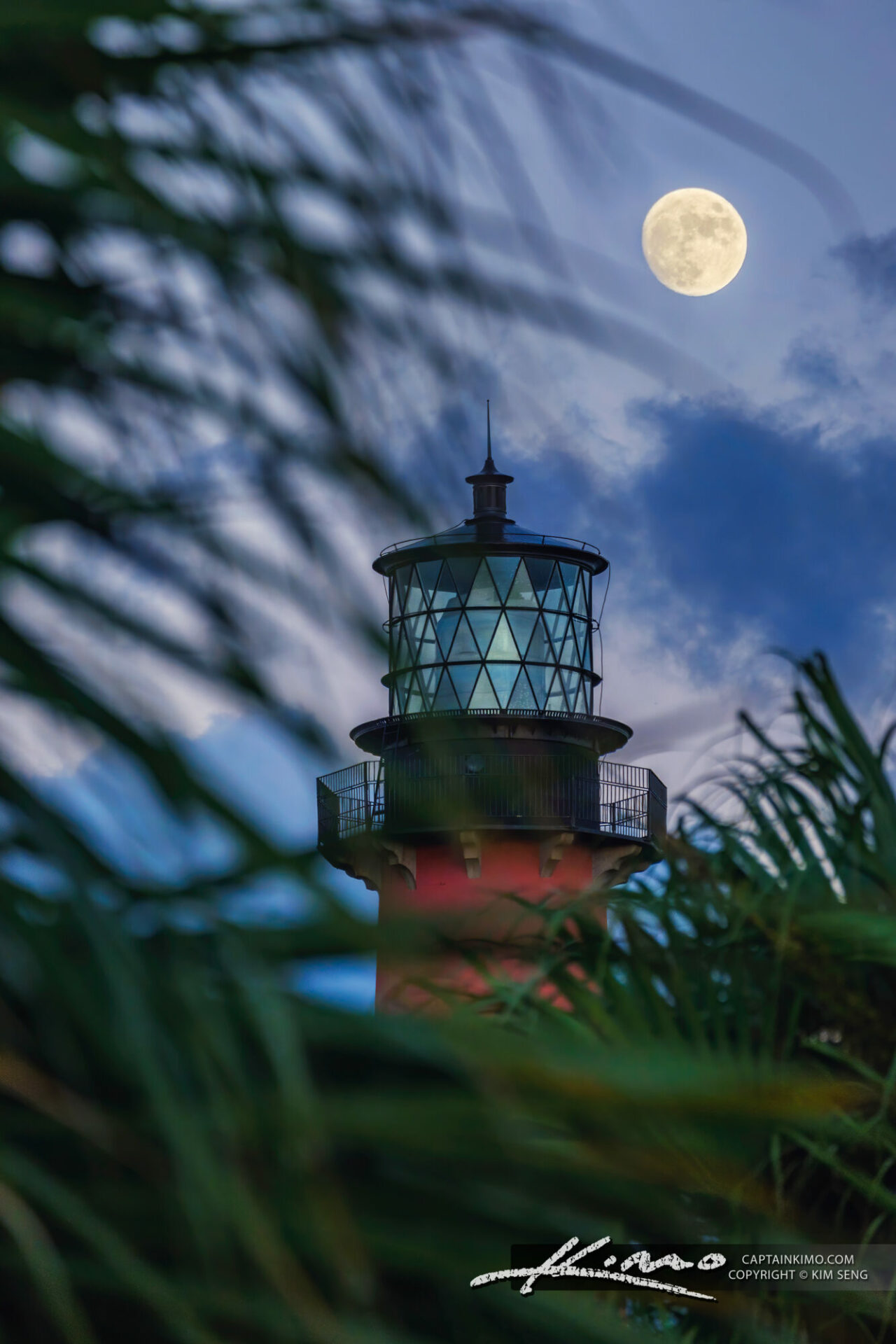 Jupiter Lighthouse Moonrise October 7th 2022 | HDR Photography by ...
