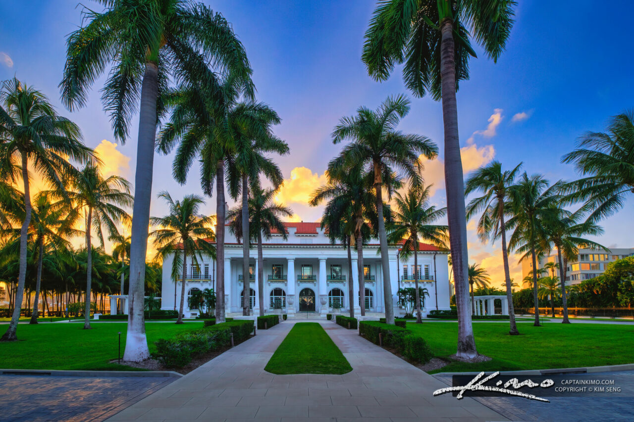 Henry Morrison Flagler Museum Sunset Palm Beach Island West Palm | HDR ...