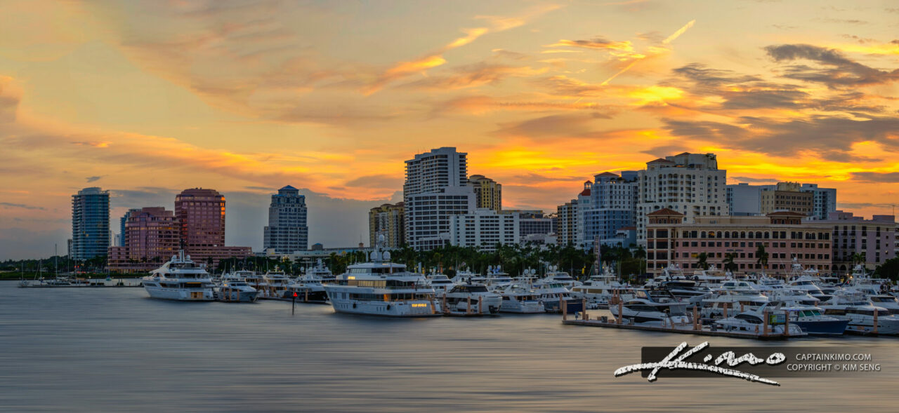 Palm Harbor Marina West Palm Beach Sunset | HDR Photography by Captain Kimo