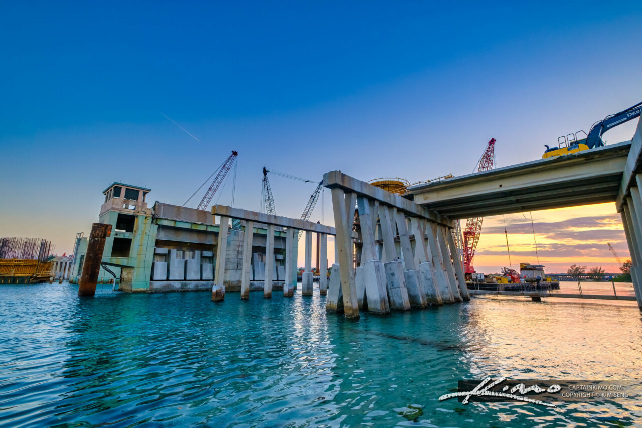 Renovating Jupiter US1 Lighthouse Bridge at Sunset | HDR Photography by ...