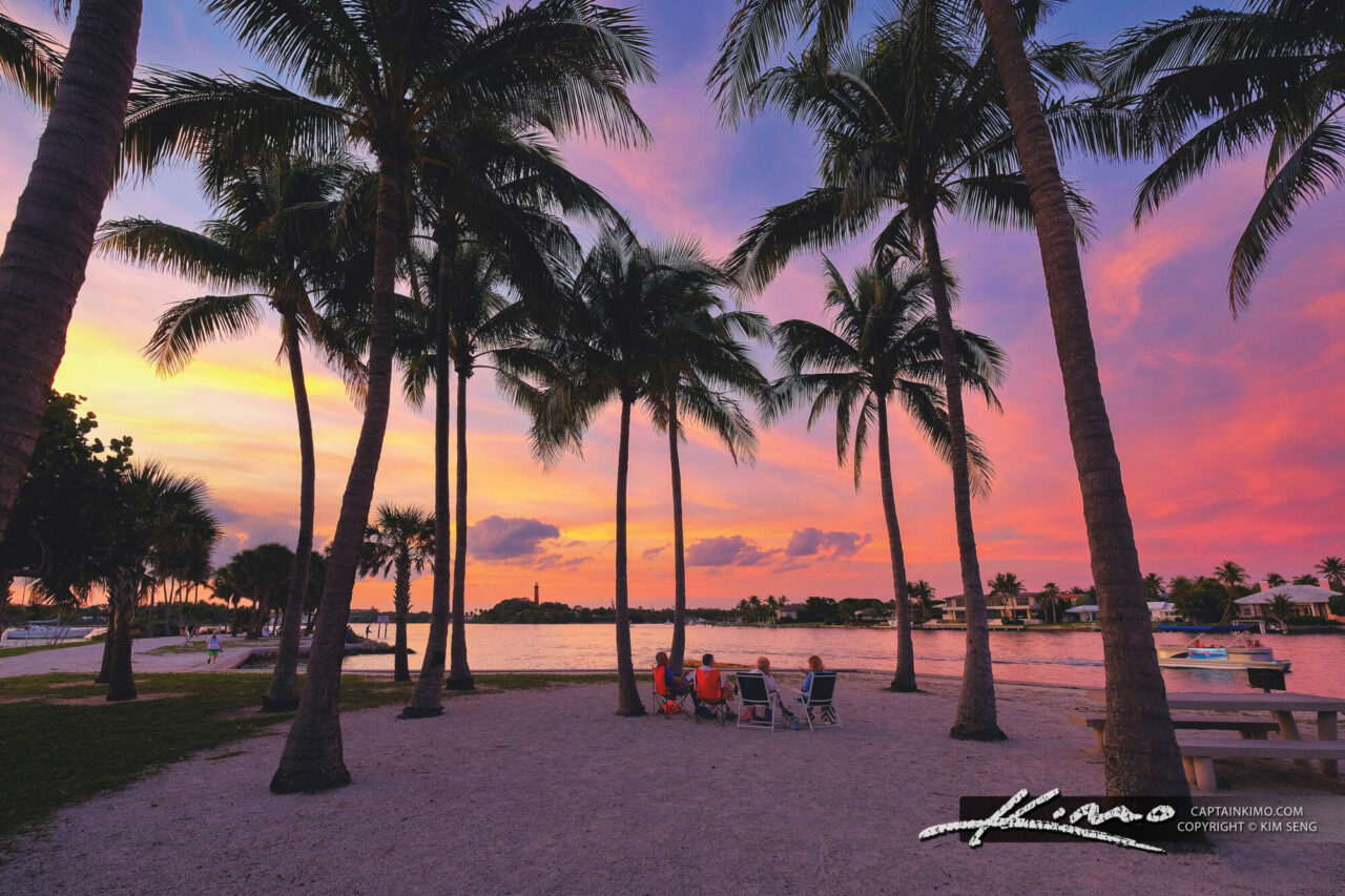 Coconut Trees at Dubois Park Sunset with Glorious Sky | HDR Photography ...