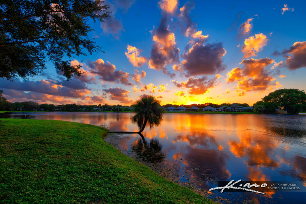 Sunset Bliss at Lake Catherine Palm Beach Gardens Florida | HDR ...