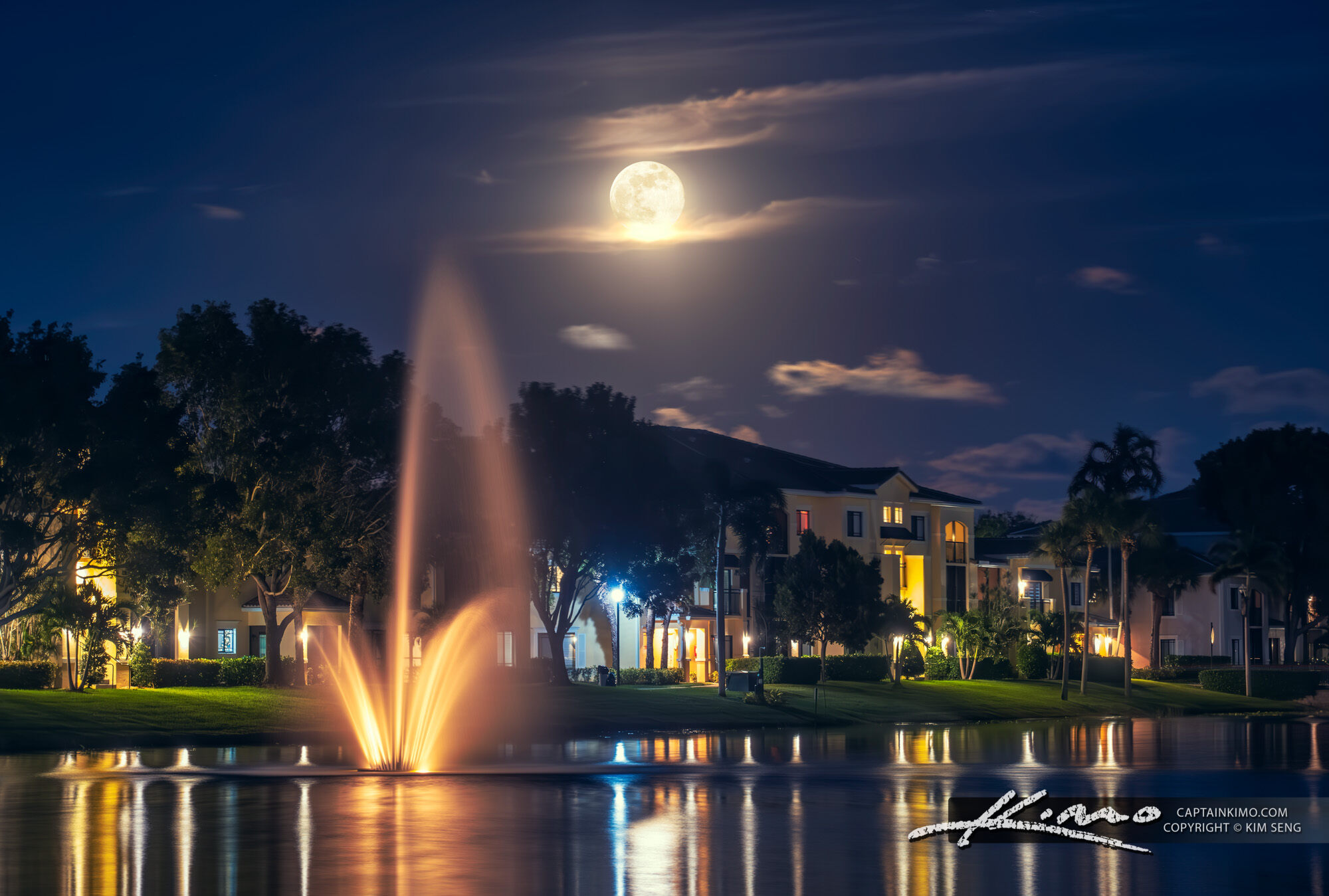 Full Moon Illumination at San Matera the Gardens | HDR Photography by ...