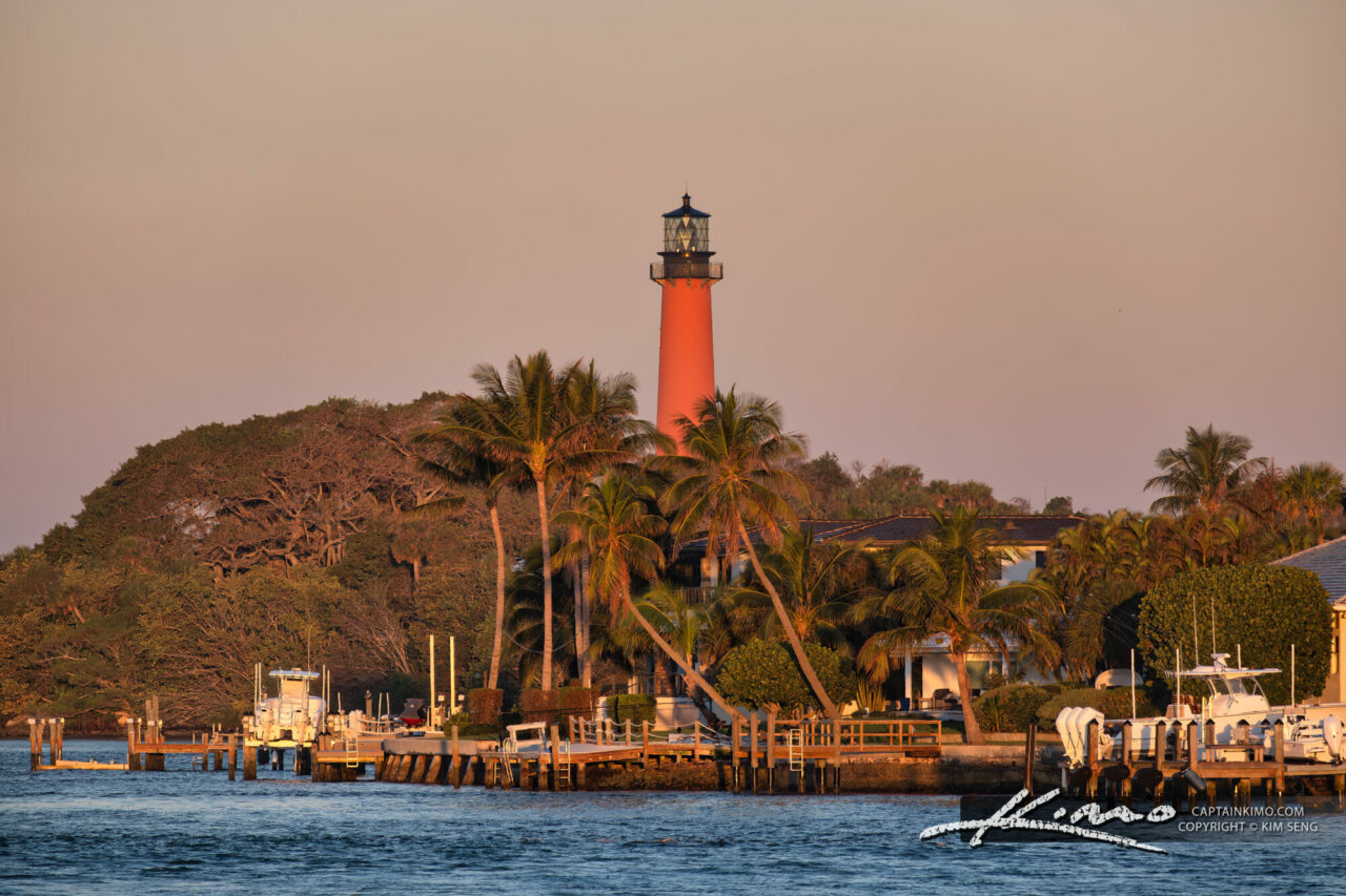 Jupiter Lighthouse Golden Light at Sunrise | HDR Photography by Captain ...