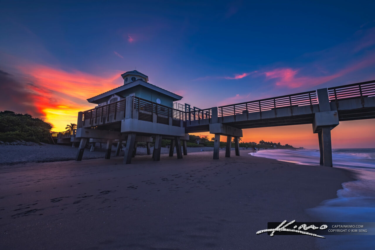 Sunset Serenity at Juno Beach Pier Florida | HDR Photography by Captain ...